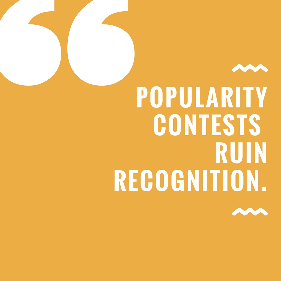- What the Experts Won't Share: Popularity Contests Ruin Recognition